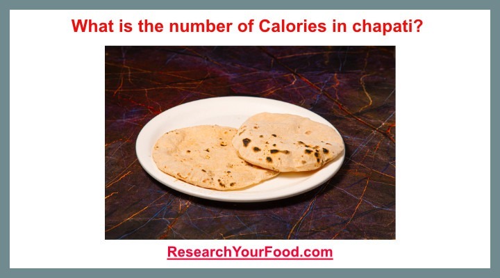 What is the number of Calories in chapati? | Research Your Food